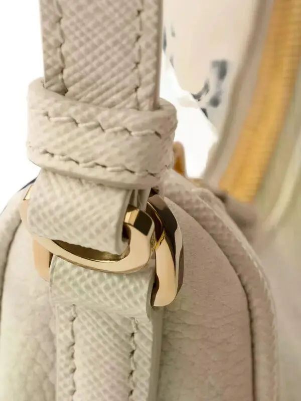 Prada Re-edition 2005 Nubuck And Saffiano Leather Mini Bag - Neutrals