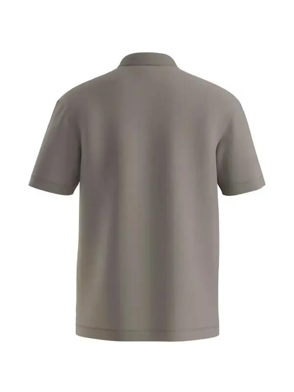 Hugo Logo-patch Polo Shirt - Grey