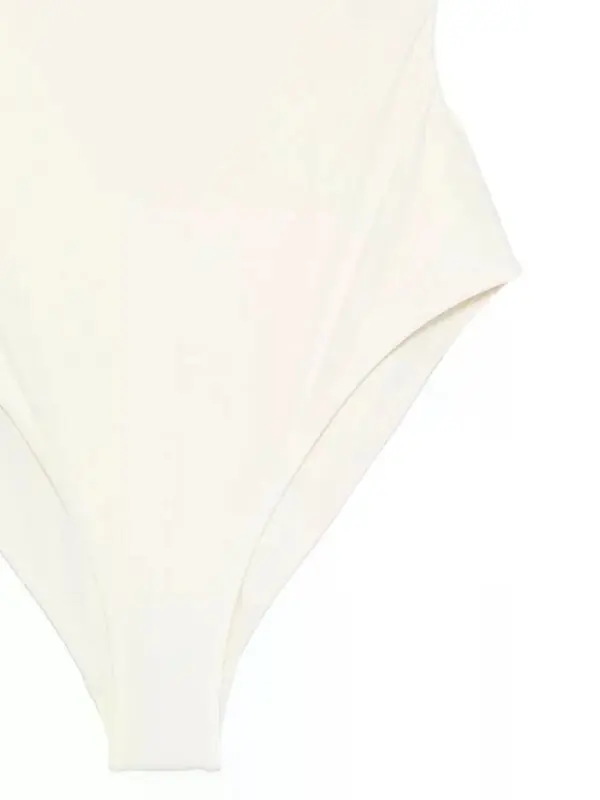 TOTEME Scoop-neck Tie-back One-piece Swimsuit - Neutrals