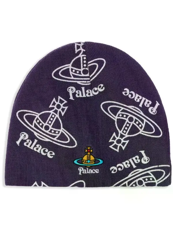 PALACE X Vivienne Westwood Orb Beanie - Purple
