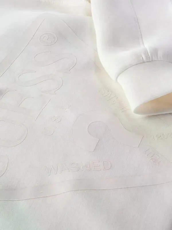 Guess Logo Hoodie - White