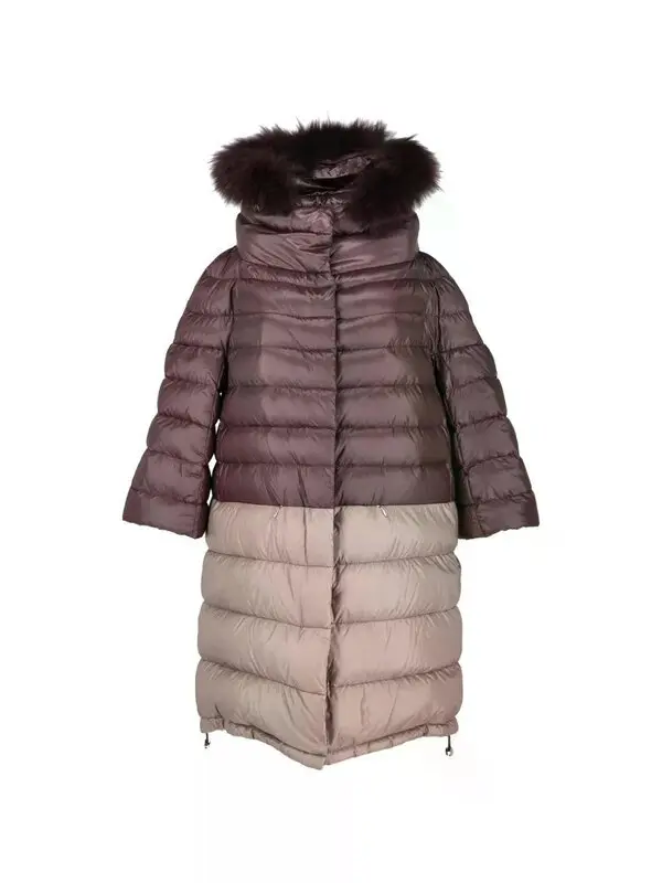 DIEGO M Two-tone Hooded Coat