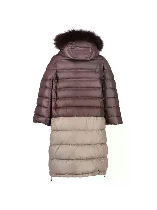 DIEGO M Two-tone Hooded Coat