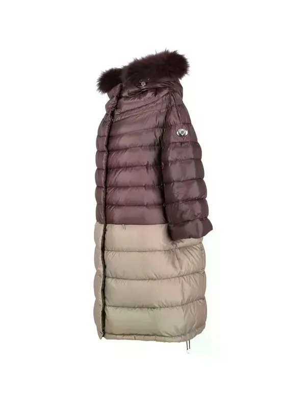 DIEGO M Two-tone Hooded Coat