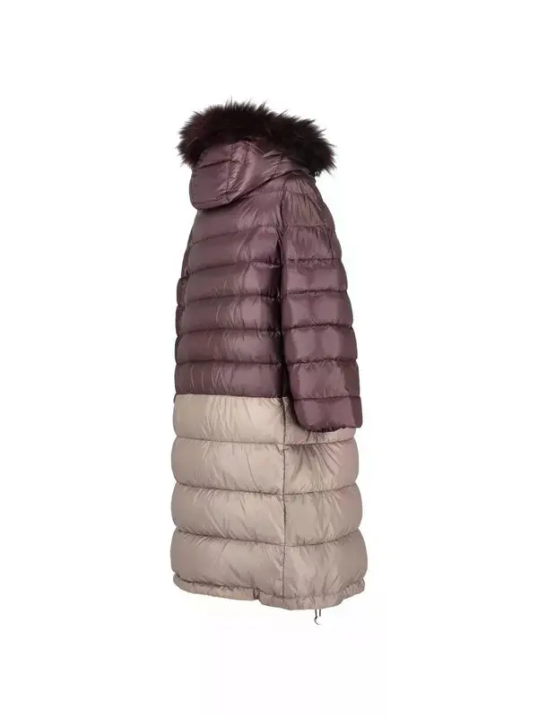 DIEGO M Two-tone Hooded Coat