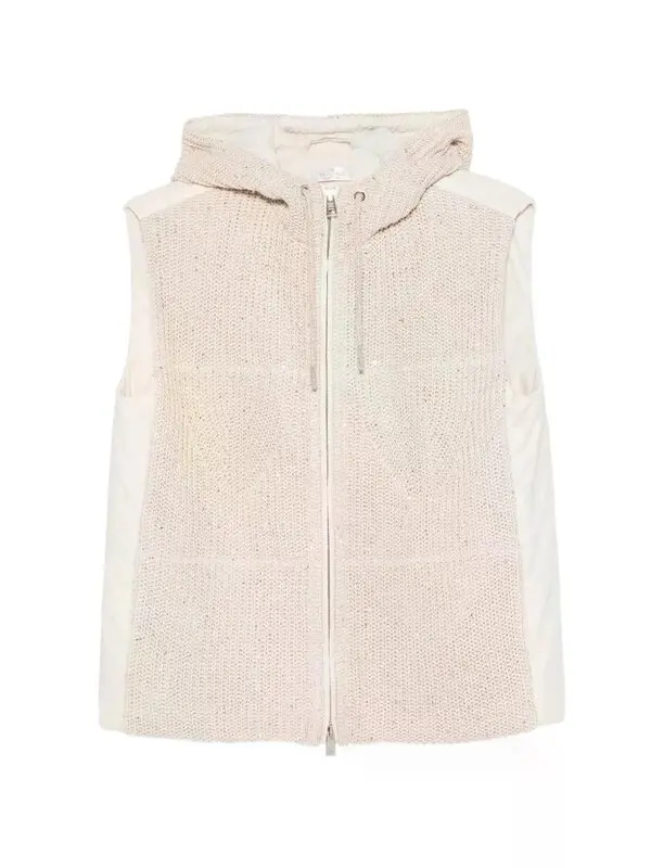 PANICALE Sequin-embellished Hooded Gilet