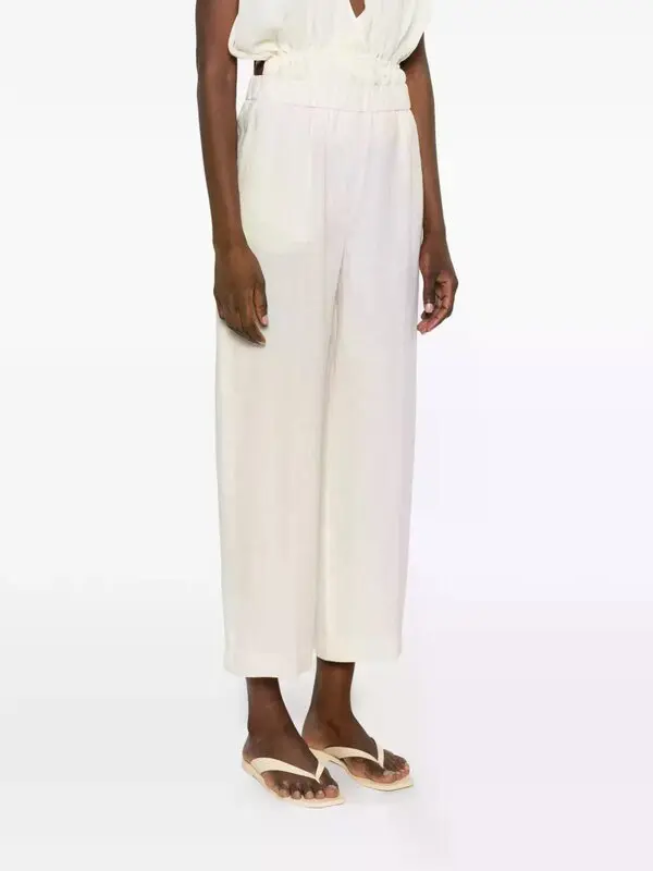 Peserico Elasticated Waist Trousers - Neutrals