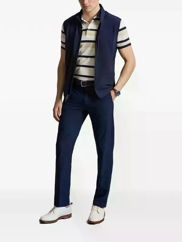 Rlx Ralph Lauren Striped-pattern Short-sleeve Polo Shirt