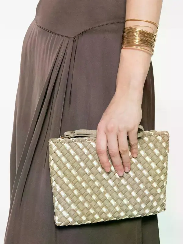 MARREA Woven-design Clutch Bag