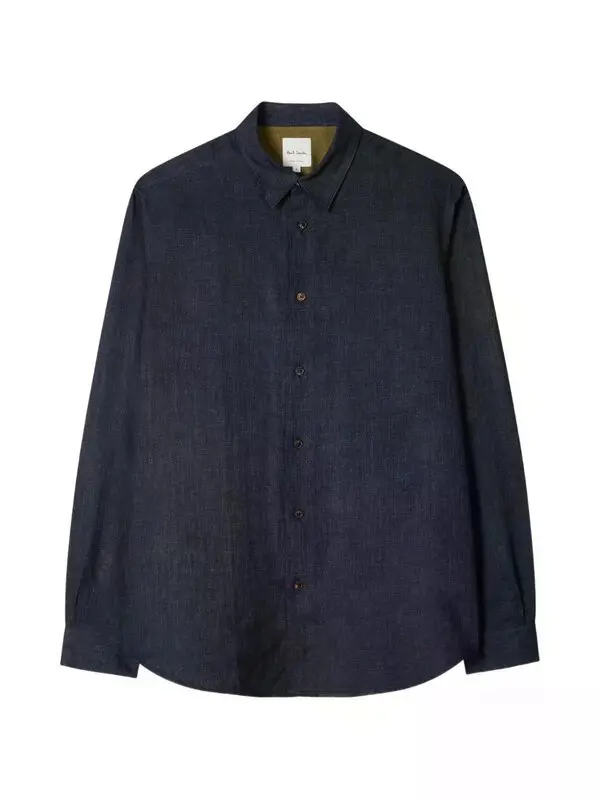 Paul Smith Full-sleeve Linen Shirt - Blue