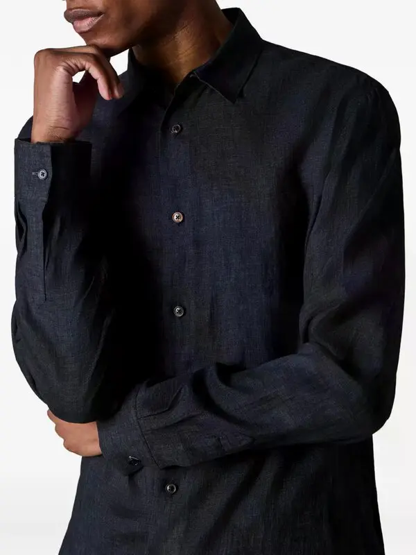 Paul Smith Full-sleeve Linen Shirt - Blue