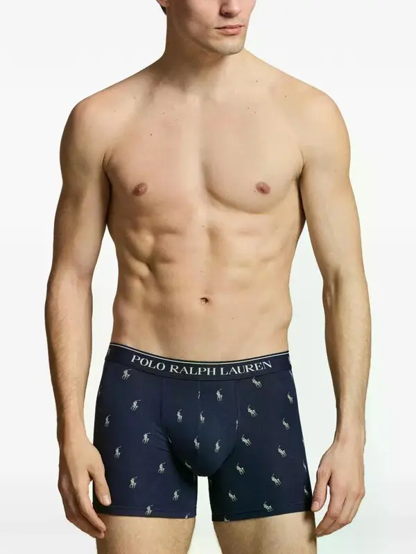 Polo Ralph Lauren Logo-print Boxers - Blue