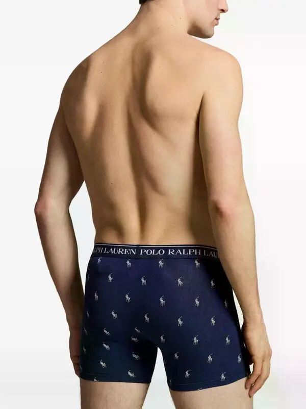 Polo Ralph Lauren Logo-print Boxers - Blue