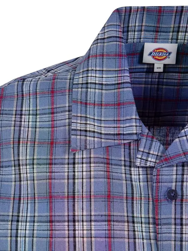 Dickies Check-pattern Short-sleeve Shirt - Blue
