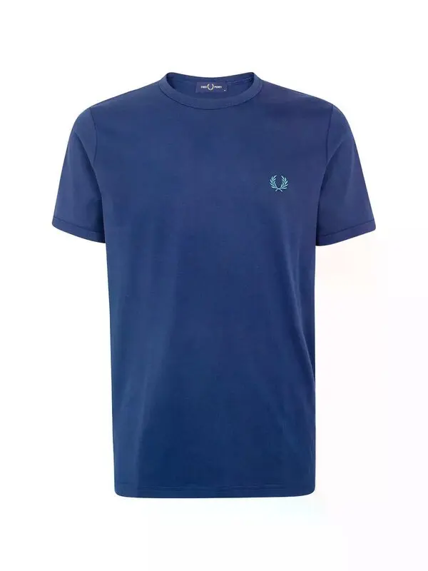 Fred Perry Laurel Wreath Embroidered T-shirt - Blue
