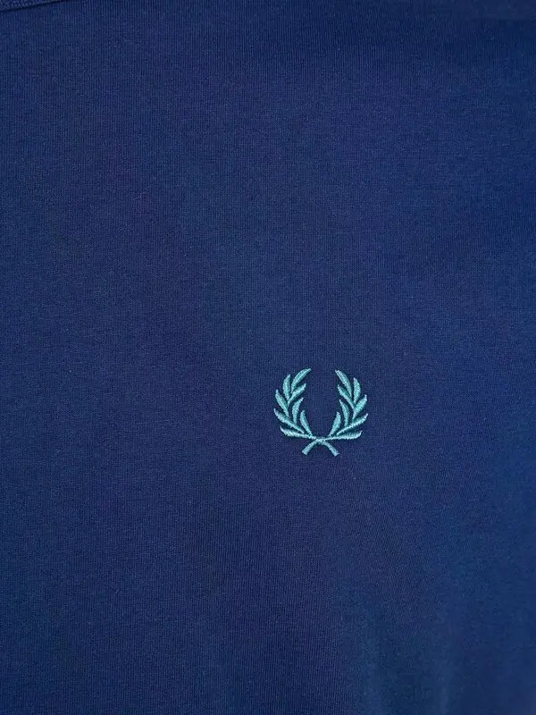 Fred Perry Laurel Wreath Embroidered T-shirt - Blue
