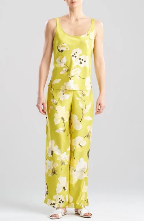 Natori Aurelia Charmeuse Pajamas - Chartreuse