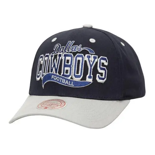 Mitchell & Ness Dallas Cowboys Block Sweep Pro Adjustable Cap - Navy