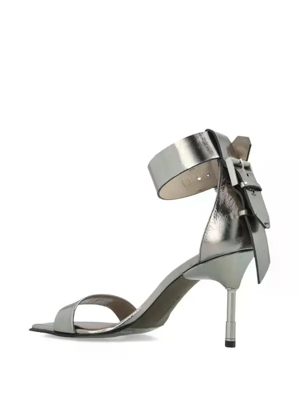 ALLSAINTS Noir Leather Sandals