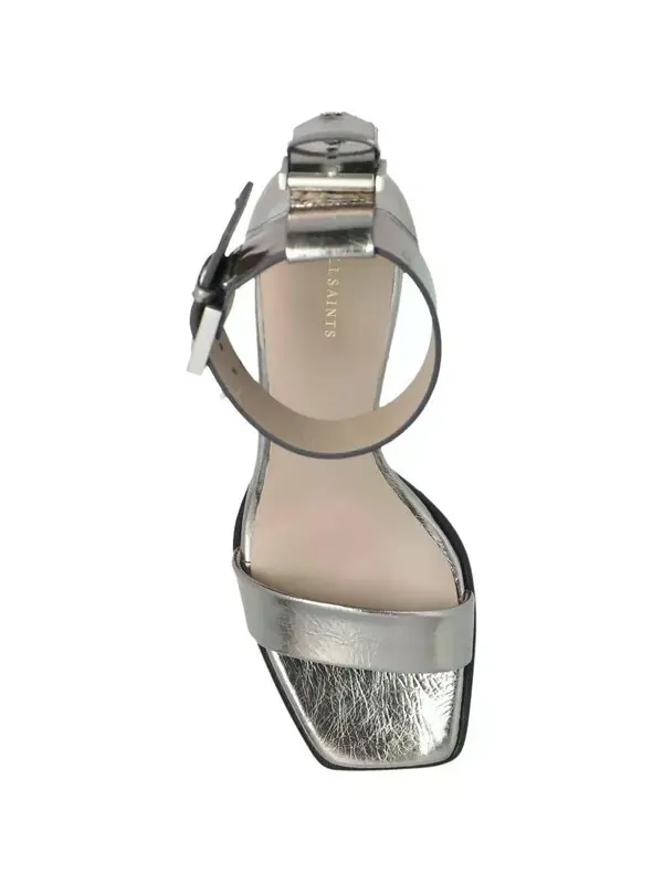 ALLSAINTS Noir Leather Sandals