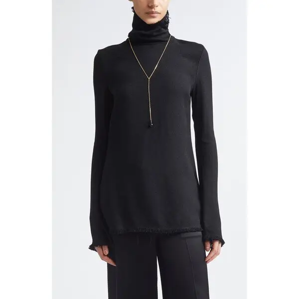 TOTEME Slim-fit Top With Frayed Edges