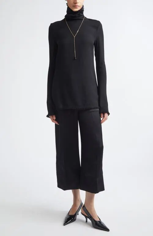 TOTEME Slim-fit Top With Frayed Edges