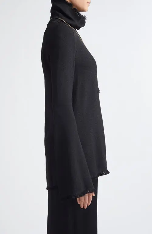 TOTEME Slim-fit Top With Frayed Edges