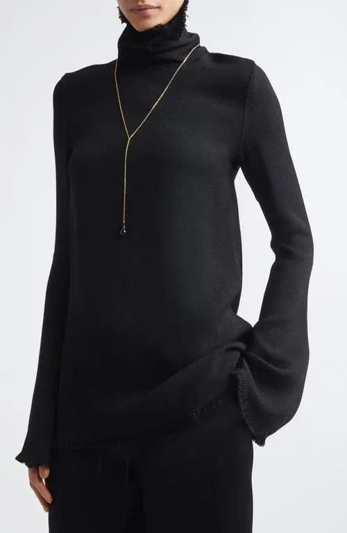 TOTEME Slim-fit Top With Frayed Edges
