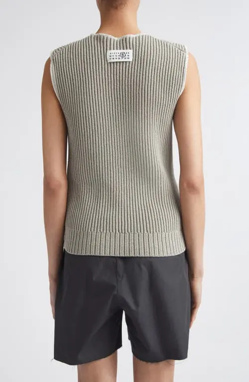 MAISON MARGIELA Deconstructed Sleeveless Sweater