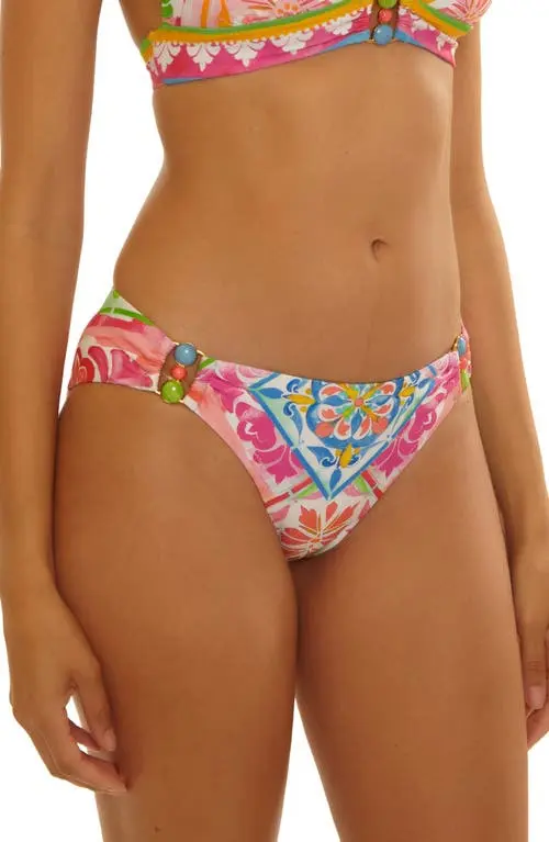 BECCA By Rebecca Virtue Mijas Mixed Print Hipster Bikini Bottoms