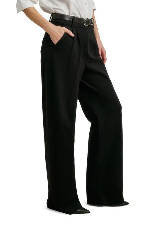 FAVORITE DAUGHTER Pleated Wide-leg Trousers
