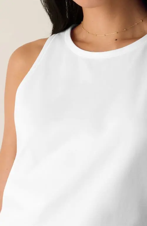 Eileen Fisher Slim Stretch Cotton Tank