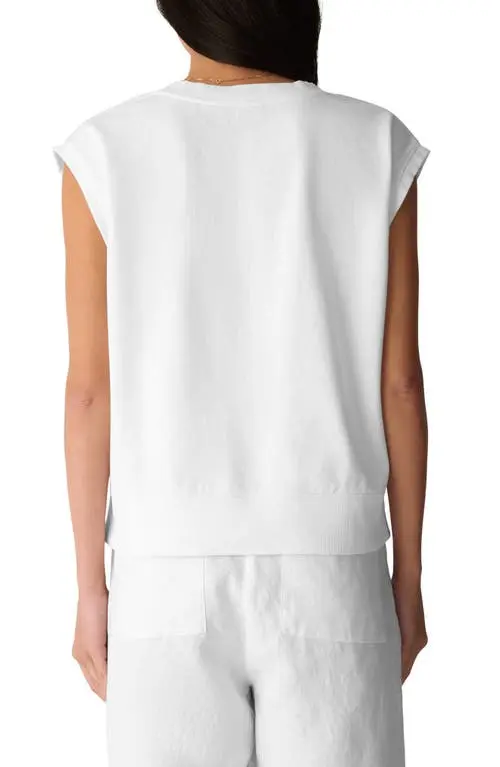 Eileen Fisher Organic Cotton Sleeveless Top - White
