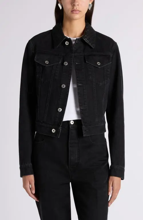 Bottega Veneta Intrecciato Collar Denim Jacket