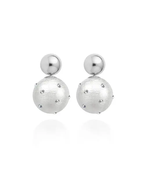 SAULE LABEL Lilou Jet Earrings - Frost