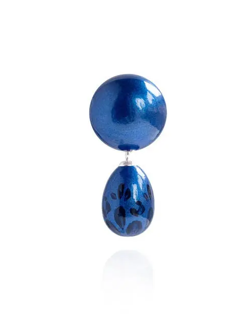 SAULE LABEL Calista Brooch - Imperial Blue