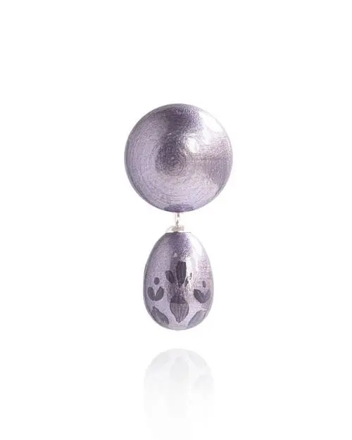 SAULE LABEL Calista Brooch - Violet Ash