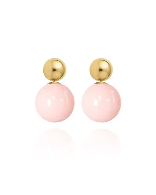 SAULE LABEL Lilou Stud Earrings - Ballet