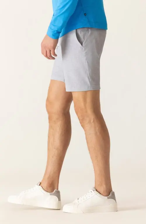 DEKE 8.5-inch Flat Front Knit Bermuda Shorts - Silver