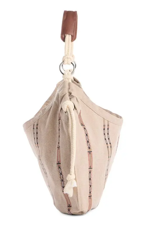 Isabel Marant Byron Embroidered Canvas Shopper Tote - Ecru