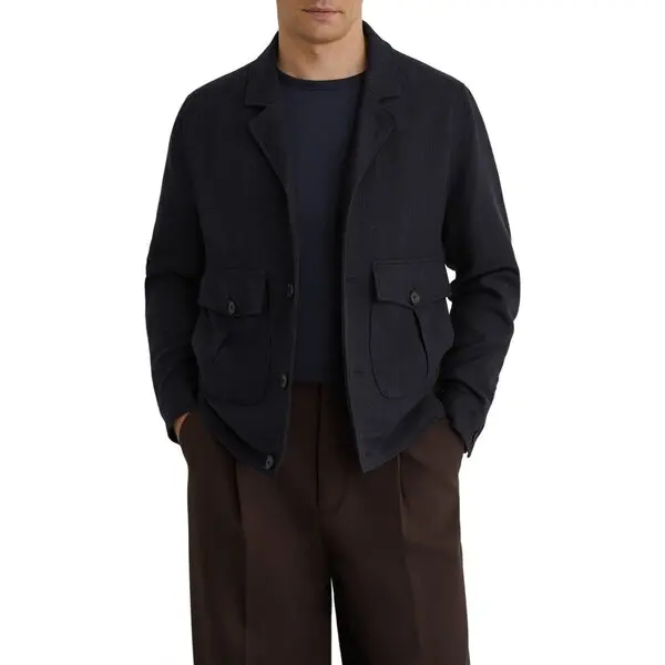 REISS Textured Hopsack Jacket