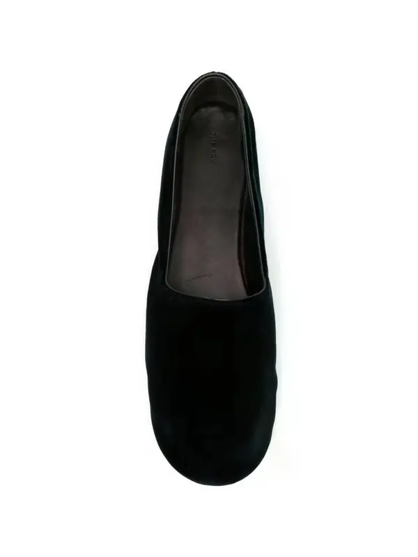 THE ROW Ponti Velvet Slippers - Blue