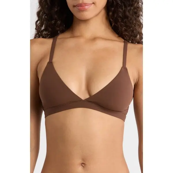 SKIMS Fits Everybody Triangle Bralette - Cocoa