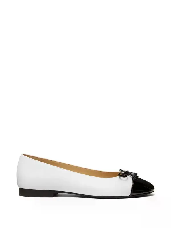 Michael Kors Piper Cap-toe Ballet Flats - White
