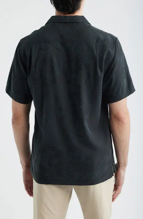 Tommy Bahama Botanic Loom Coastal Ease Botanic Loom Islandzone® Camp Shirt - Black
