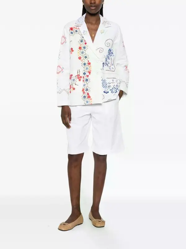 RELAX RE-LUX Baldo Embroidered Double-breasted Blazer