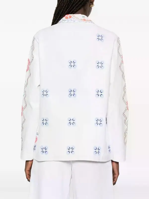 RELAX RE-LUX Baldo Embroidered Double-breasted Blazer