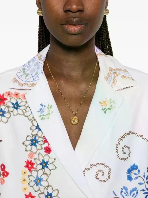 RELAX RE-LUX Baldo Embroidered Double-breasted Blazer