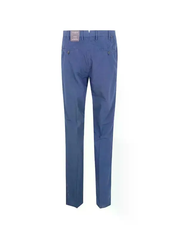 Incotex Pleated Straight-leg Trousers - Blue