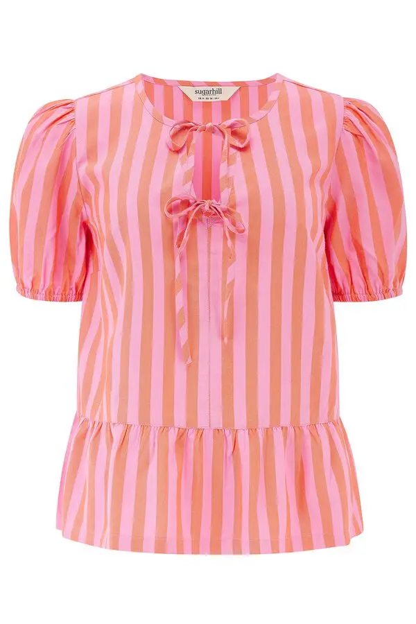 SUGARHILL BRIGHTON Thora Tropical Crush Stripe Top